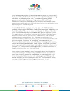 Amy Cubbage Bio | Smart Start & The North Carolina Partnership for Children